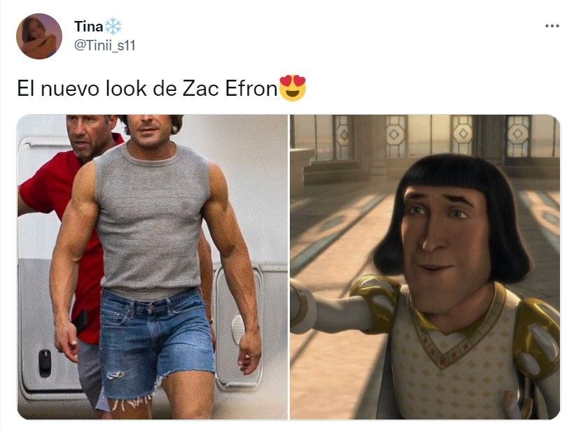 Comparan a Zac Efron con un personaje de Shrek por su transformación ...