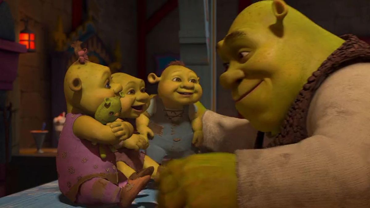 Una filtración adelante el aspecto de los trillizosde Shrek y Fiona ...